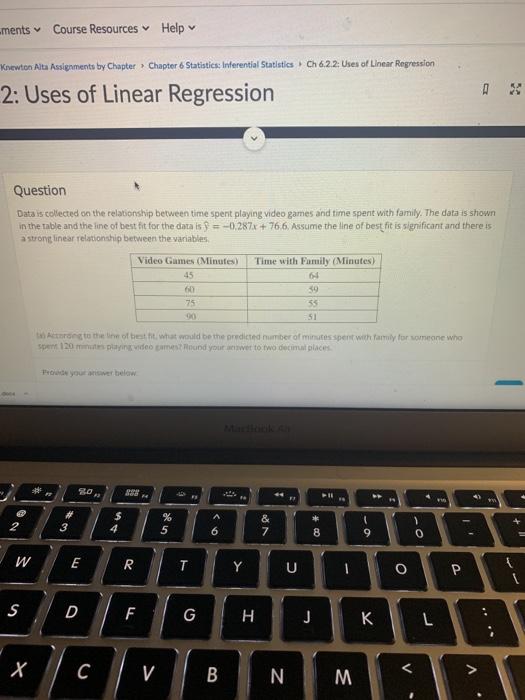 Solved ments Course Resources Help Knewton Alta Assignments | Chegg.com
