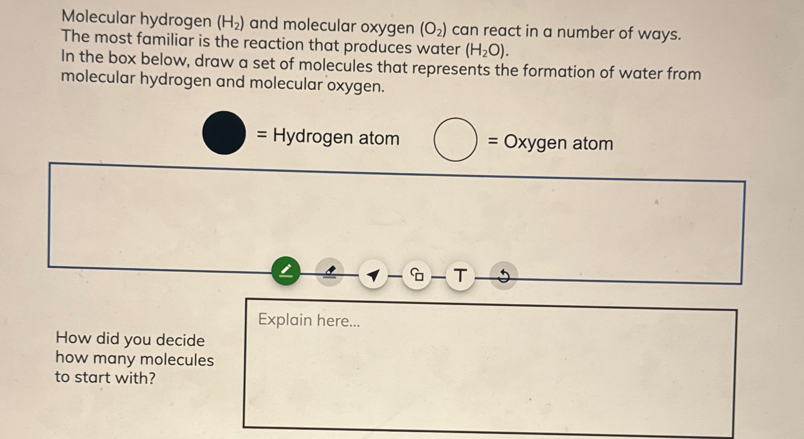 Solved Molecular hydrogen (H_(2)) and molecular oxygen | Chegg.com