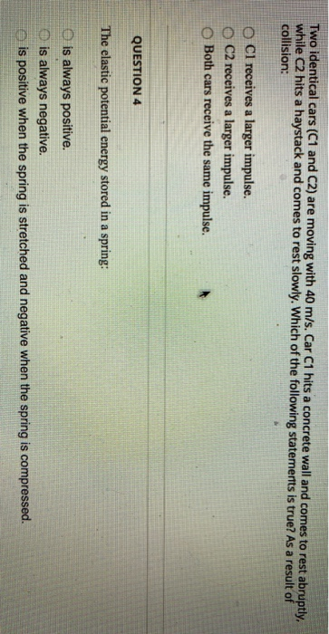 Solved Two identical cars (C1 and C2) are moving with 40 | Chegg.com