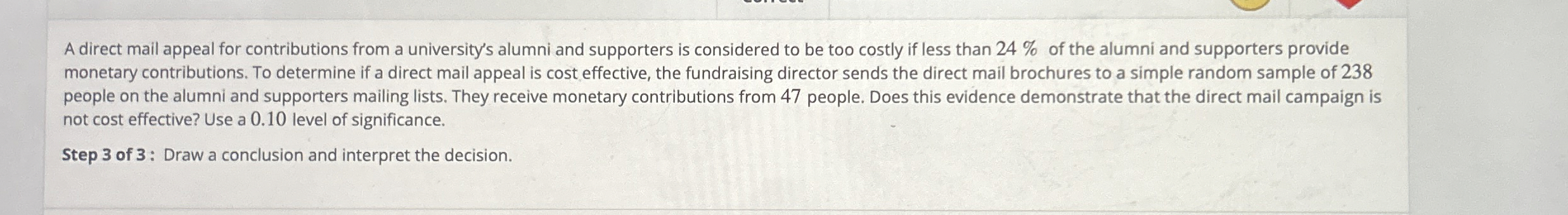 Solved A direct mail appeal for contributions from a | Chegg.com