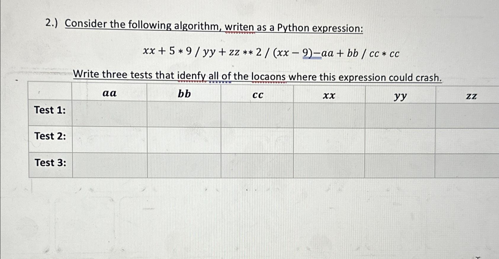 Solved 2 ﻿consider The Following Algorithm Writen As A