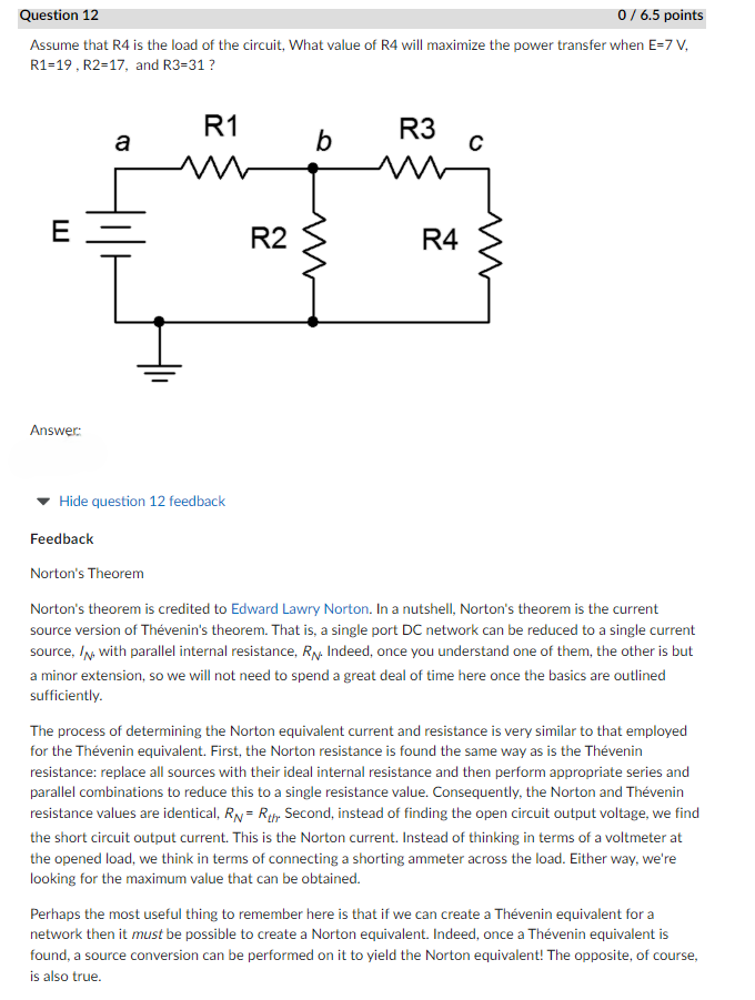 Solved Assume that R4 ﻿is the load of the circuit, What | Chegg.com