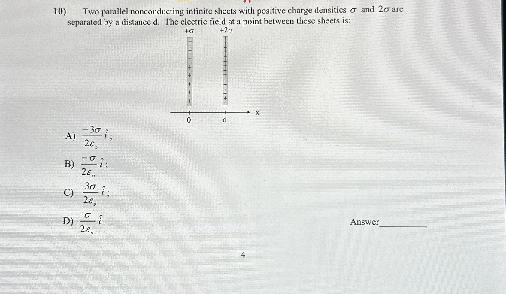 Solved Two Parallel Nonconducting Infinite Sheets With