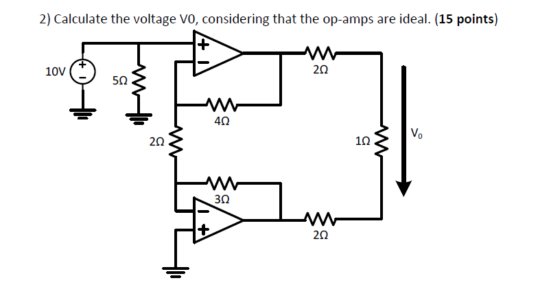 Solved Calculate the voltage V0, ﻿considering that the | Chegg.com