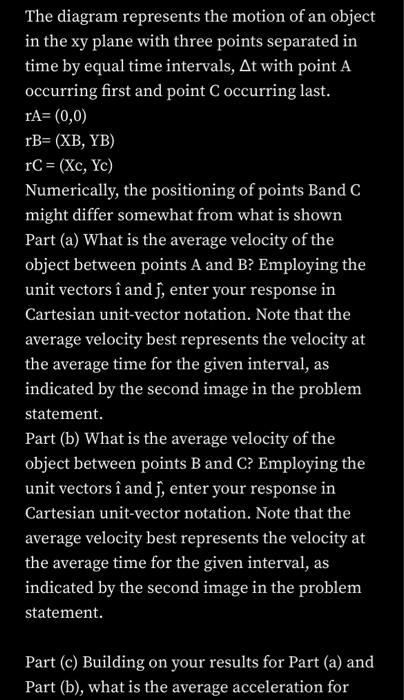[solved] The Diagram Represents The Motion Of An Object In