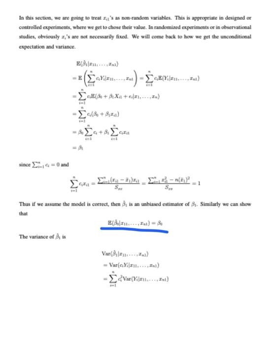 Solved 4 Bias, variance of least squares estimators | Chegg.com