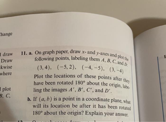 Solved Change draw Draw -kwise where (-5,2), (-4,-5), (3, | Chegg.com