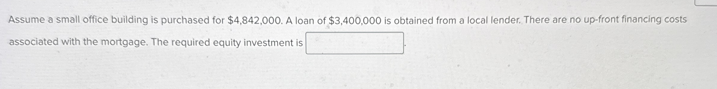 Solved Assume a small office building is purchased for | Chegg.com