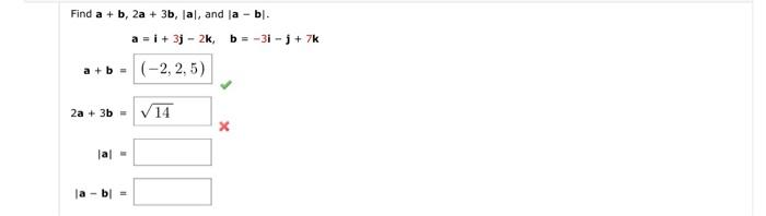Solved Find ( mathbf{a}+mathbf{b}, 2 mathbf{a}+3 | Chegg.com