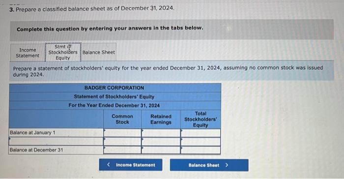 Solved Exercise 3-16 (Algo) Prepare financial statements | Chegg.com