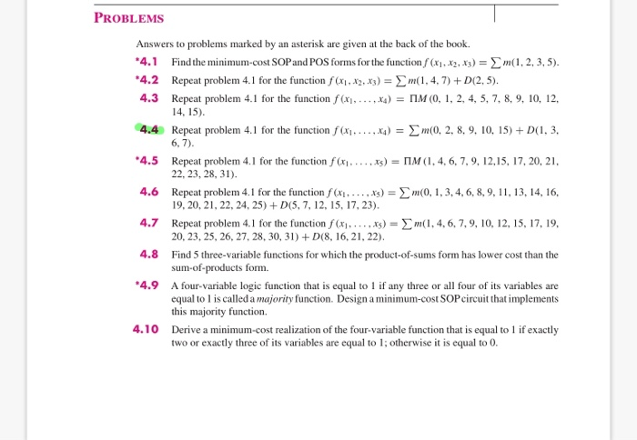 Solved PROBLEMS Answers to problems marked by an asterisk | Chegg.com