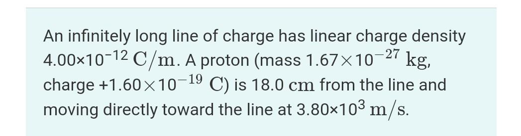 Solved a. Calculate the proton's initial kinetic | Chegg.com