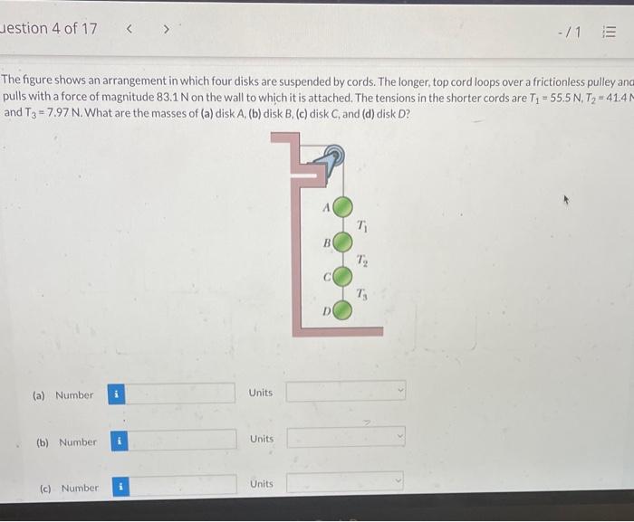 Solved The figure shows an arrangement in which four disks | Chegg.com