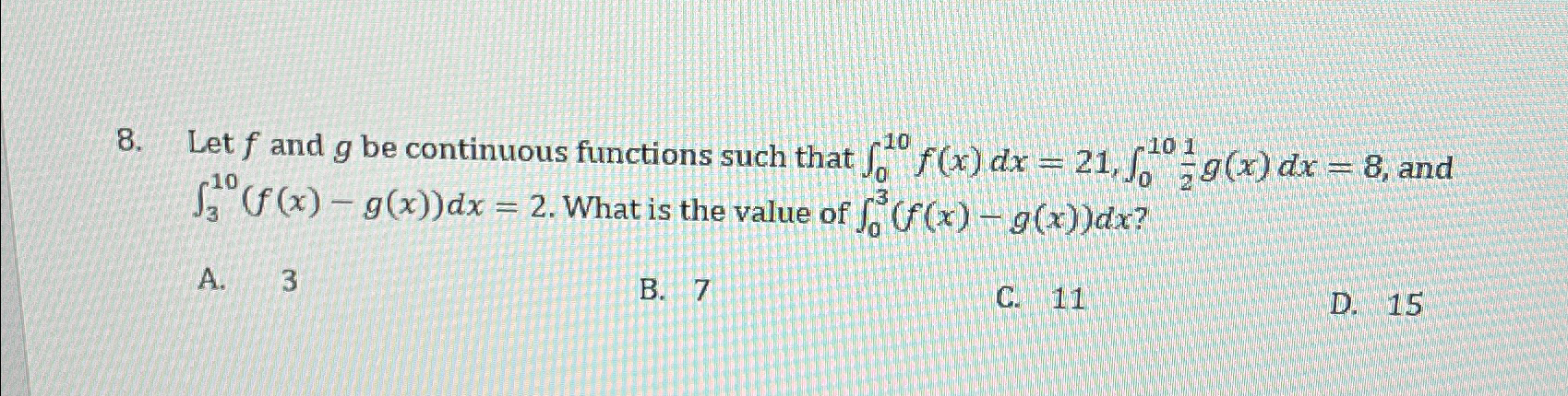 Solved Let f ﻿and g ﻿be continuous functions such that | Chegg.com