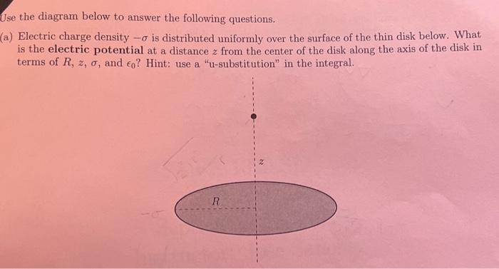 Solved (b) Use the expression for the electric potential | Chegg.com