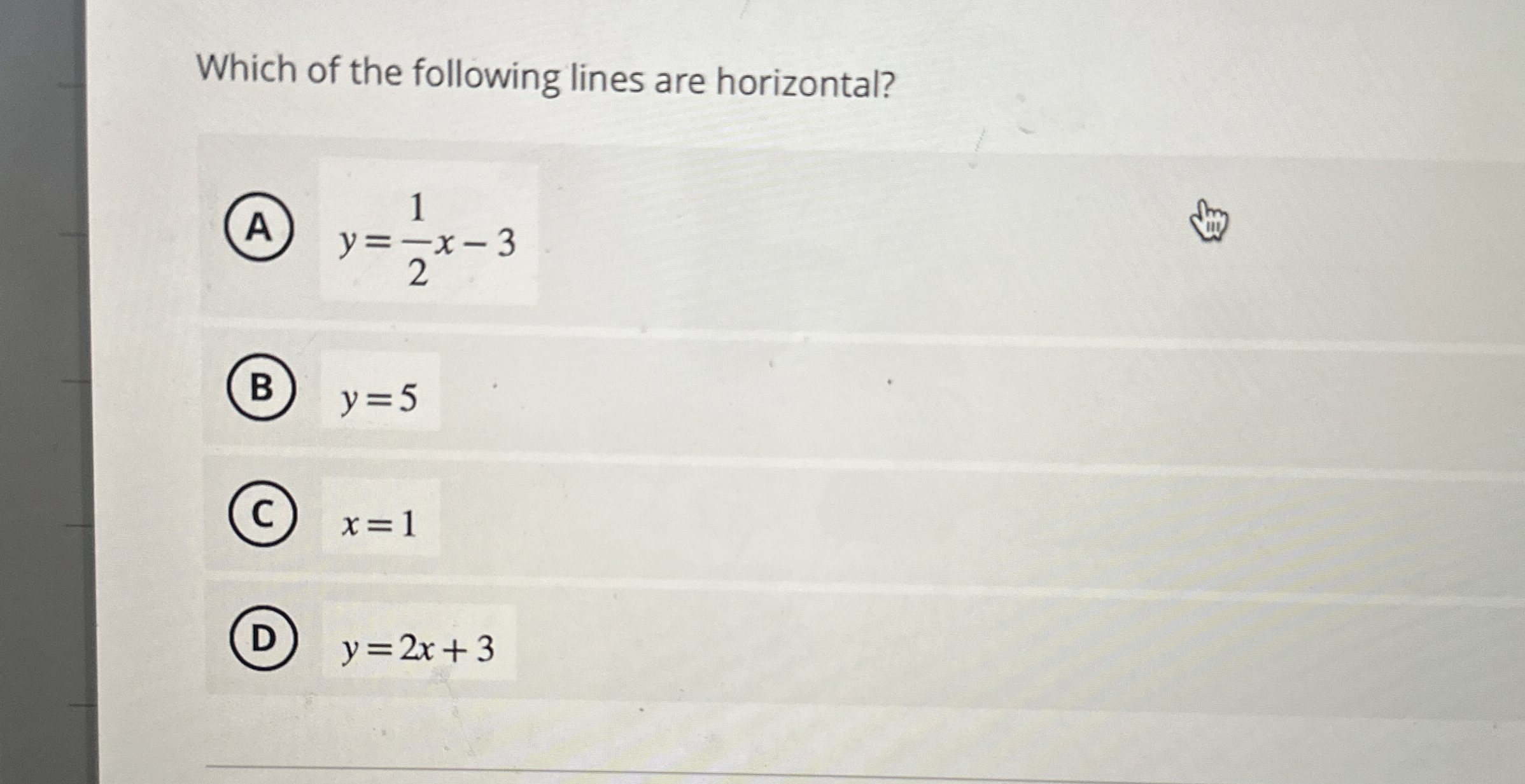 Solved Which of the following lines are | Chegg.com