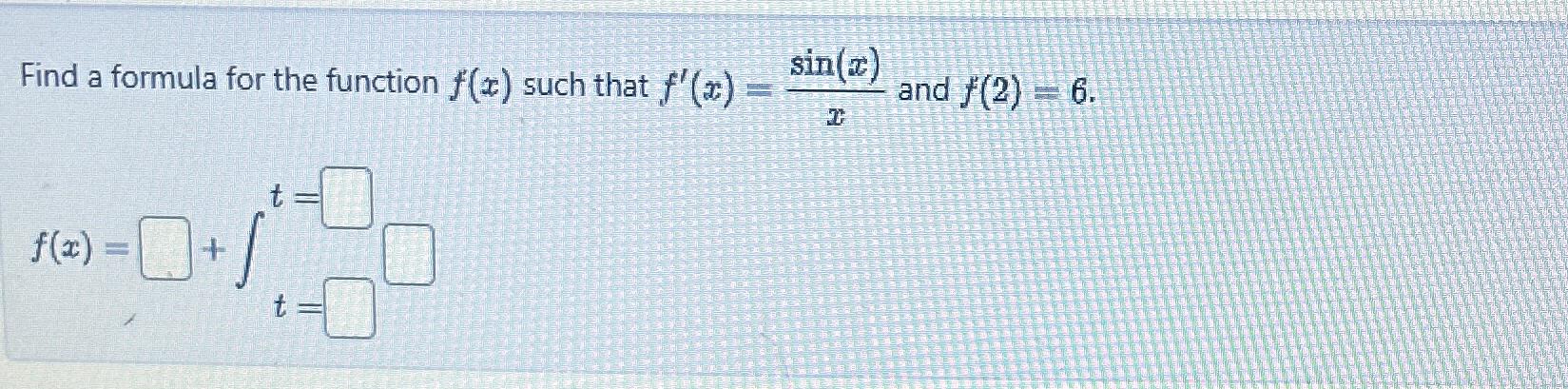 Solved Find a formula for the function f(x) ﻿such that | Chegg.com