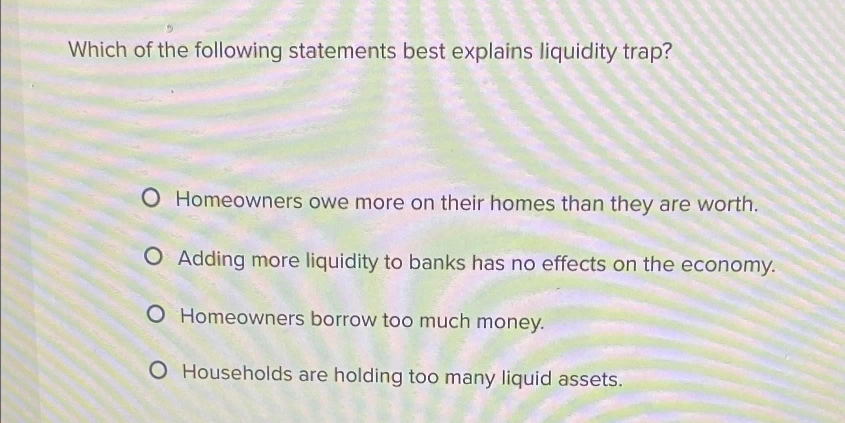 Solved Which of the following statements best explains | Chegg.com