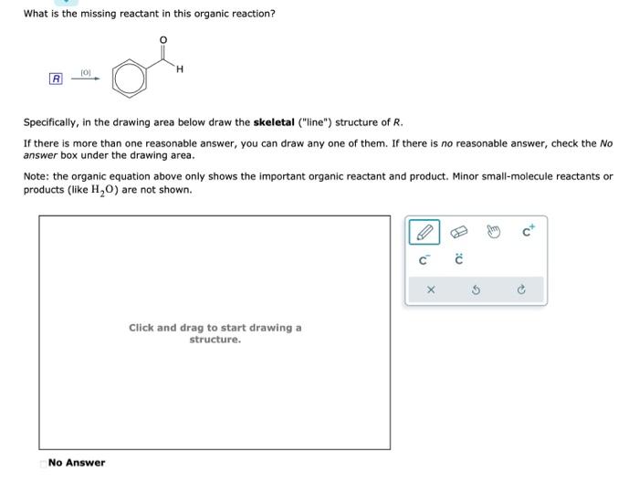 Solved What is the missing reactant in this organic | Chegg.com