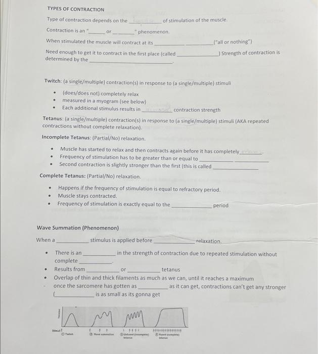 TYPES OF CONTRACTION Type of contraction depends on | Chegg.com