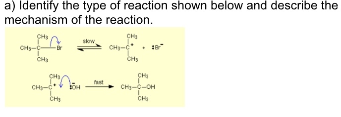 Solved a) ﻿Identify the type of reaction shown below and | Chegg.com
