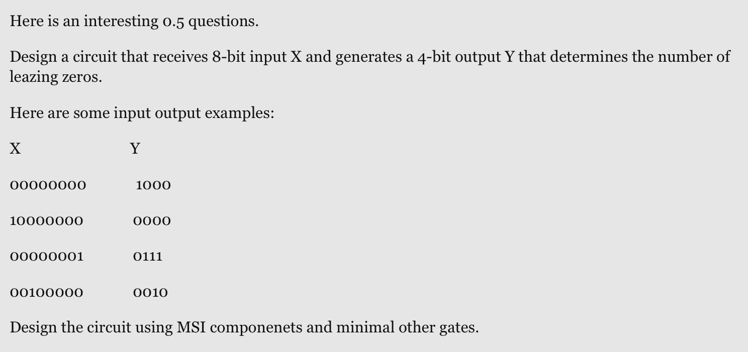 Solved Here is an interesting o.5 ﻿questions.Design a | Chegg.com