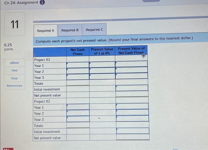 Solved Exercise 24-10 (Algo) Net present value, unequal cash | Chegg.com