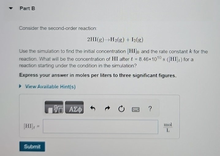 Solved Part BConsider the second-order | Chegg.com