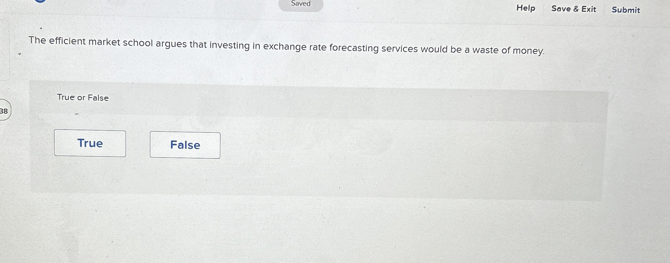 Solved SavedHelpSave & ExitSubmitThe efficient market school | Chegg.com