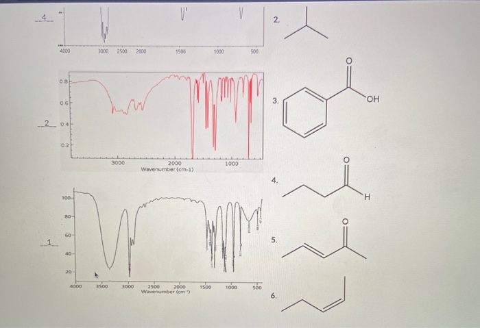 Solved Match each IR spectrum with its correct structure ОН | Chegg.com