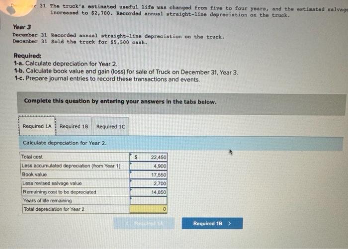 Solved please complete all of the required 1a, 1b, and 1c. | Chegg.com