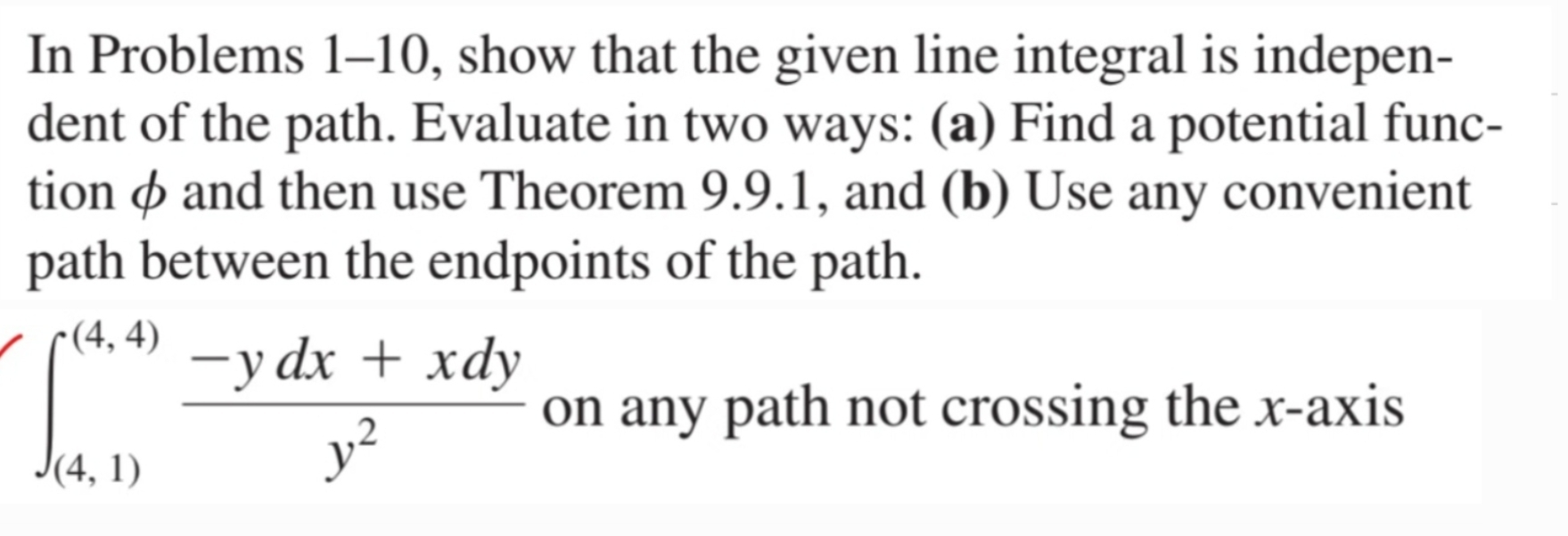 Solved In Problems 1-10, ﻿show that the given line integral | Chegg.com