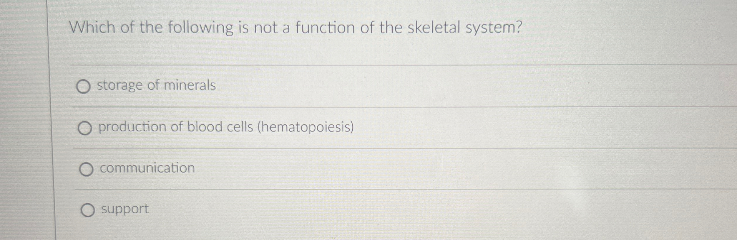 Solved Which of the following is not a function of the | Chegg.com