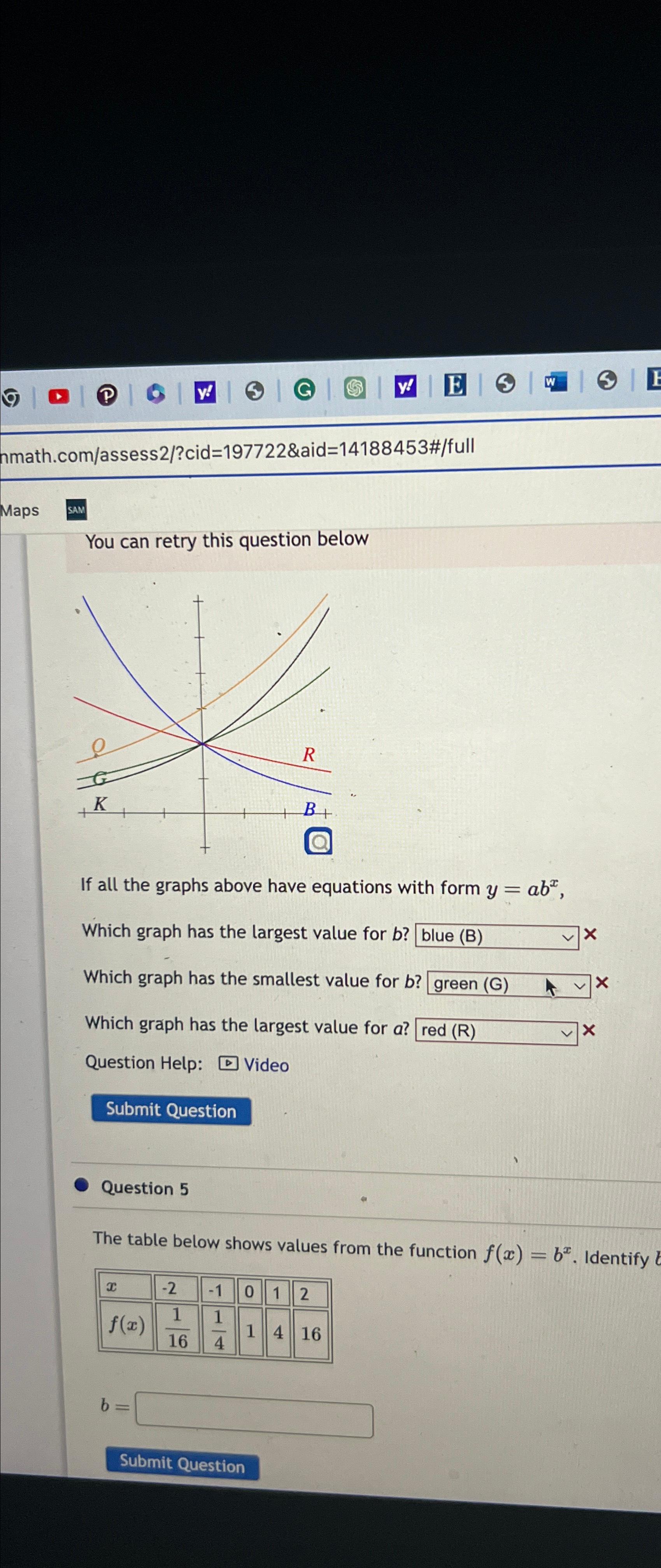 Solved You can retry this question belowIf all the graphs | Chegg.com