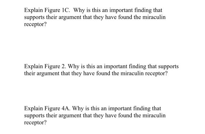 Explain Figure 1C. Why is this an important finding | Chegg.com