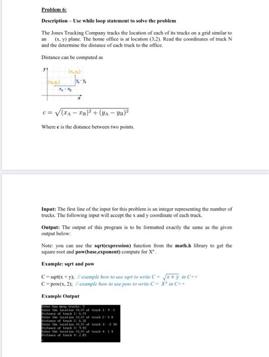 Solved Problem 6: Description - Use while loop statement to | Chegg.com