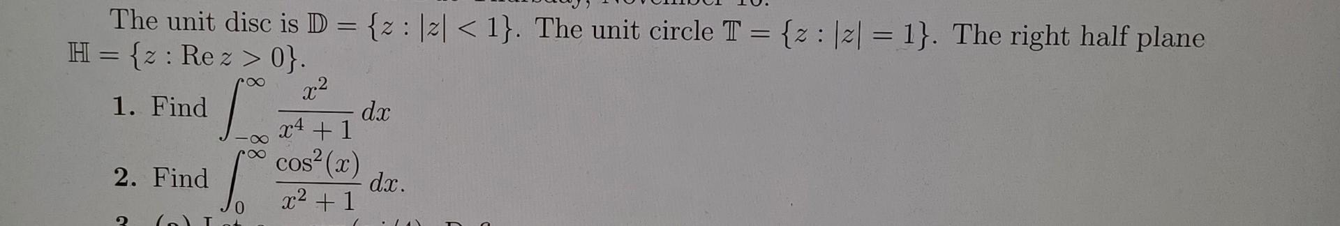 Solved The unit disc is D={z:∣z∣
