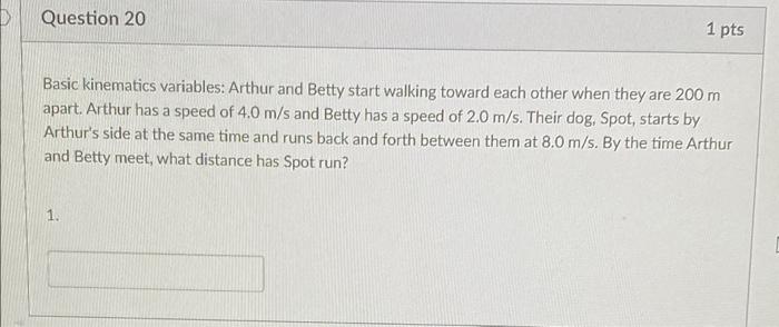Solved Basic kinematics variables: Arthur and Betty start | Chegg.com