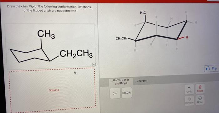 Solved Draw the chair flip of the following conformation. | Chegg.com