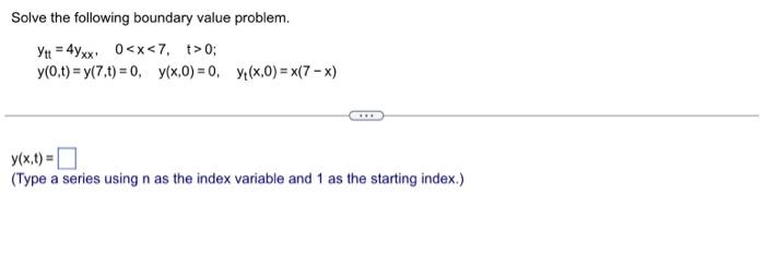 Solved Solve the following boundary value problem. | Chegg.com