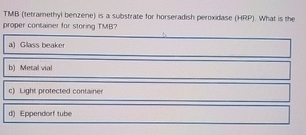 Solved TMB (tetramethyl benzene) ﻿is a substrate for | Chegg.com