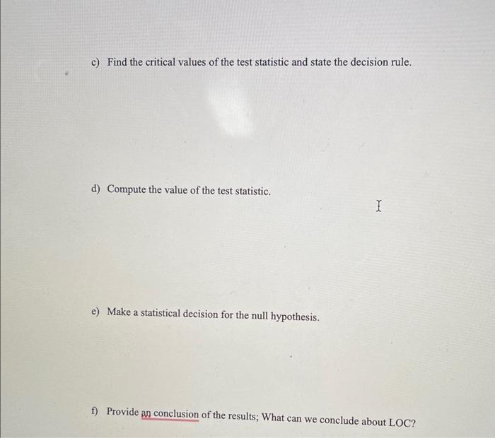 Solved 2. The concept of Locus of Control (LoC) was first | Chegg.com
