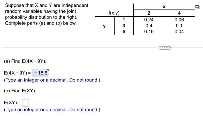 Solved Suppose that X and Y are independent random variables | Chegg.com