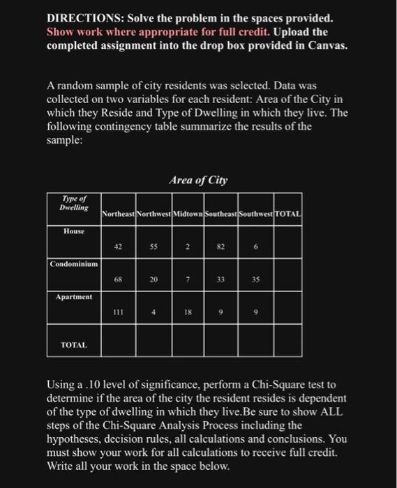Solved DIRECTIONS: Solve the problem in the spaces provided. | Chegg.com