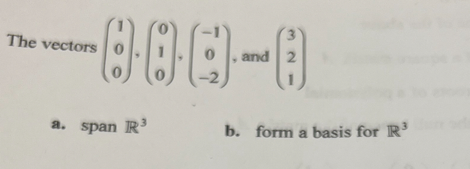 Solved The vectors | Chegg.com