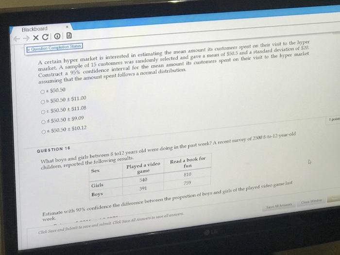 Solved Blackboard XCO Question Completion Status A certain | Chegg.com
