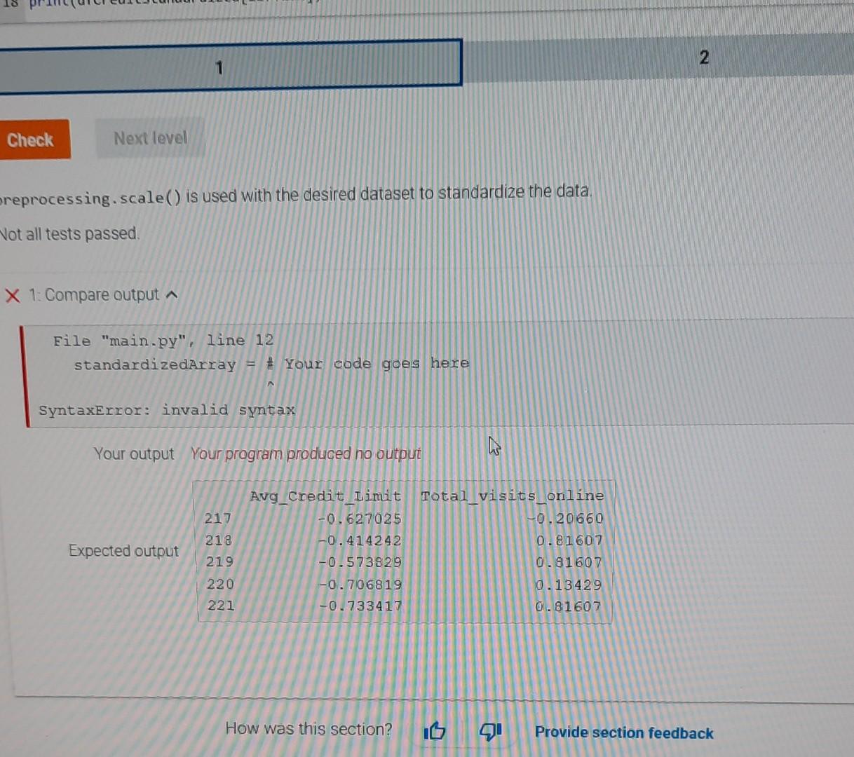 Solved CHALLENGE 5.3.2: Structuring data using | Chegg.com