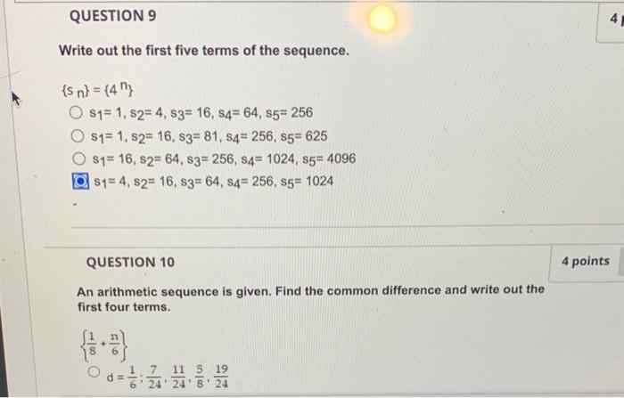 Solved Write out the first five terms of the sequence. | Chegg.com