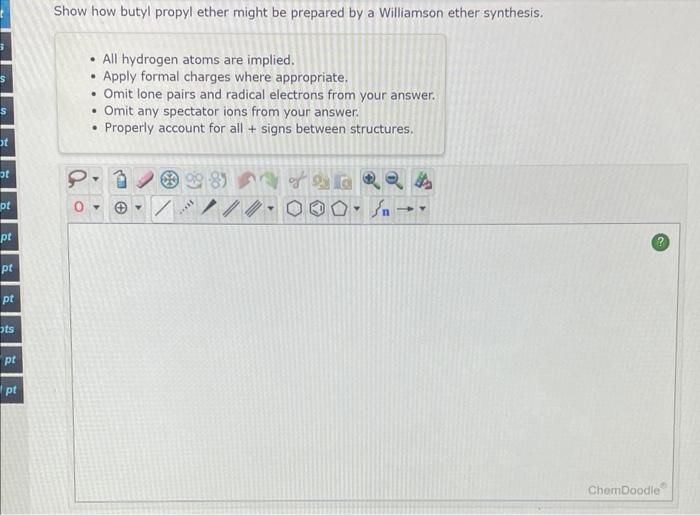 Solved From the choices given below, list the reagent(s) in | Chegg.com