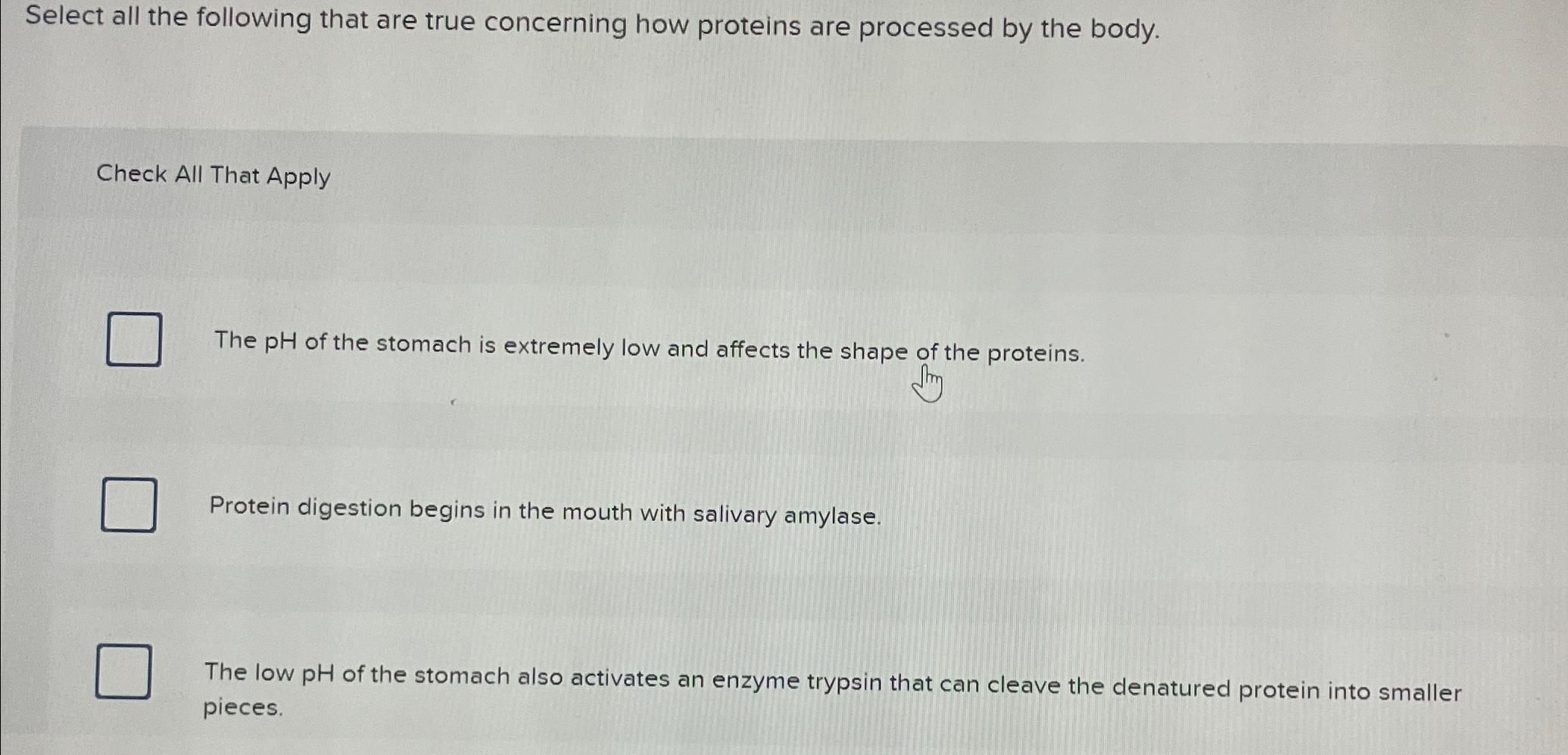 Solved Select all the following that are true concerning how | Chegg.com